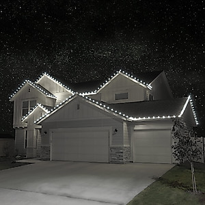 Set of 25 Holiday Lighting Outlet C9 LED Christmas Lights | Cool White C9 LED Filament Lights | C9 Christmas Light Bulbs for Indoor & Outdoor Use | Traditional C9 LED Christmas Lights