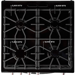 Frigidaire 24 in. 1.9 Cu. Ft. Gas Range in Stainless Steel with Continuous Cast Iron Grates, ADA Compliant