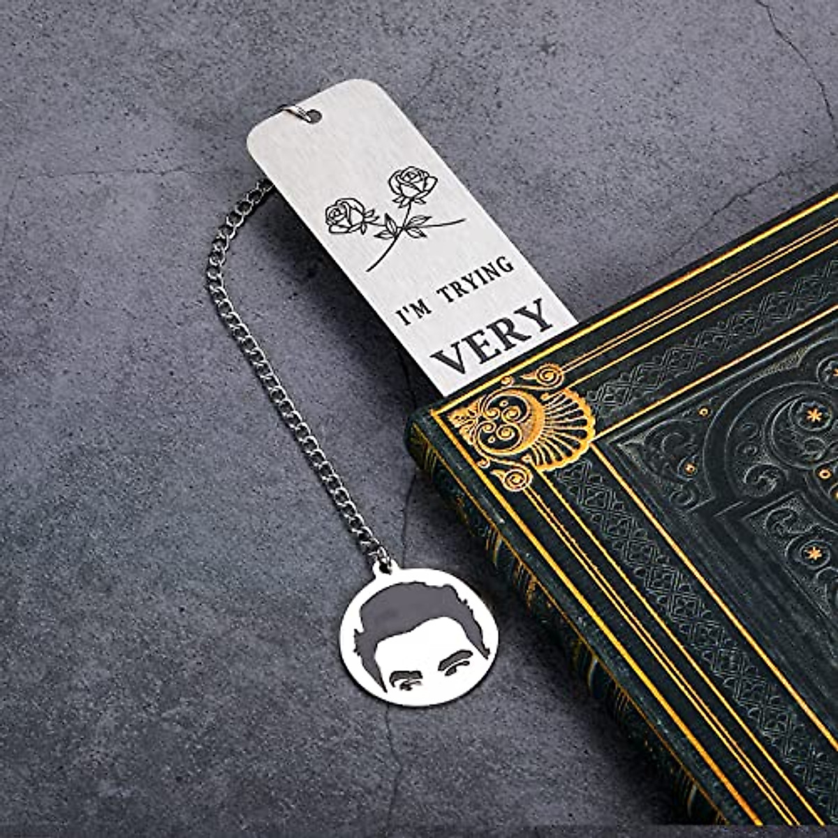 SC TV Show Gifts Bookmark David Merchandise Souvenir for TV Fans Funny Quote Items Bookmark for Book Lovers Humor Birthday Christmas Stocking Stuffers Gift for SC Fans Friends