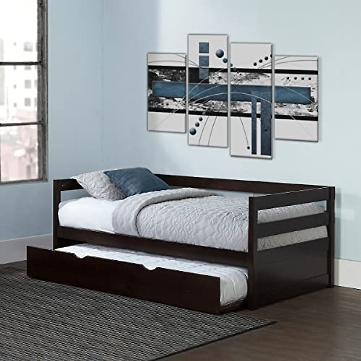 Hillsdale Furniture Caspian Daybed with Trundle, Chocolate