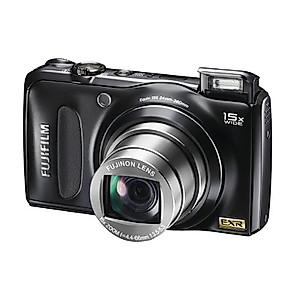 FUJIFILM FinePix Digital Camera F300EXR (Black) F FX-F300EXR B 12MP CCD 15x Optical Zoom Wide angle24mm 3.0-inch Display - International Version