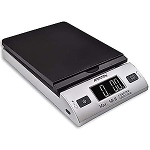 ACCUTECK All-in-1 Series W-8250-50bs A-Pt 50 Digital Shipping Postal Scale with Ac Adapter, Silver
