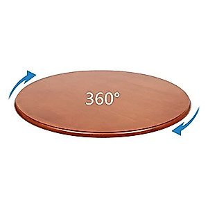 27.56" Extra Large Wood Lazy Susan Organizer for Table, Turntable for Cabinet, Kitchen or Pantry, Storage Food, Rotating Storage Tray Wooden Disc Tray Countertop Table Bearing Plate, Cheese Board