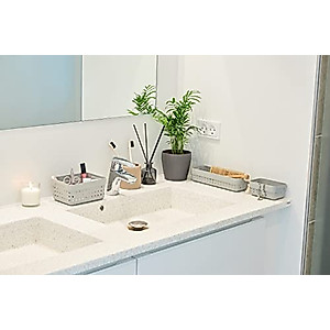 Room Copenhagen, Seoul Organizer – Ventilated Nesting Baskets for Storing Small Items – Stylish Storage Boxes for Desks, Drawers, and More – X-Large, Chinois Green