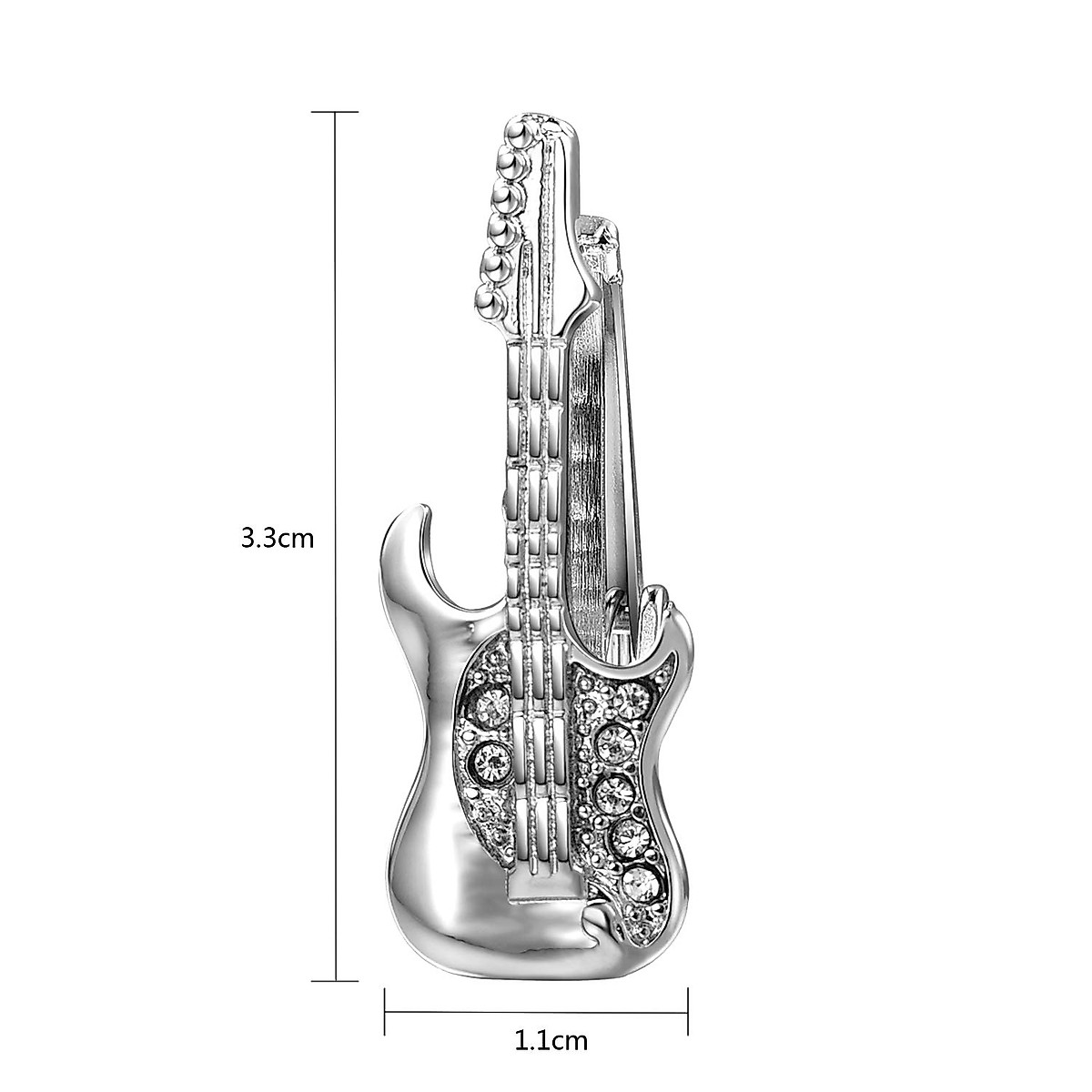Yoursfs Guitar Tie Clip For Men Handmade to Rock Cool Tie Clip Your World Gifts For Men Business Accessory