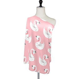 Nursing Cover Breastfeeding Scarf Swan - Baby Car Seat Covers, Stroller Cover, Carseat Canopy (902b6)