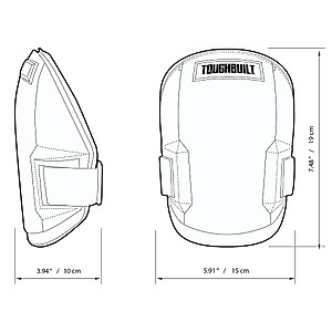 ToughBuilt - 2-in-1 Ultra-Lightweight Knee Pads with Removable Outer-Shell - (TB-KP-101)