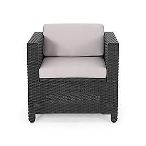 Christopher Knight Home 311164 Outdoor Conversation Sets, Dark Gray + Gray