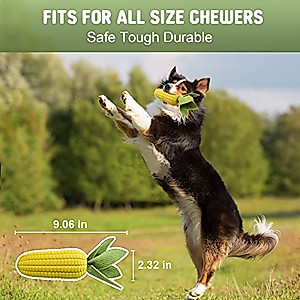 Dog Toys for Aggressive Chewers, Indestructible Tough Dog Toys for Large Dogs, Durable Squeaky Dog Chew Toys for Small Medium Dog Teeth Cleaning with Natural Rubber