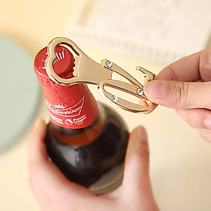 Yuokwer 12 PCS Bottle Openers Gold Birthday Party Favors 70th Anniversary Favors for Guests,Number 70th Birthday Party Decorations Beer Bottle Openers for Party Gift Souvenir Supplies (Gold 70th, 12)