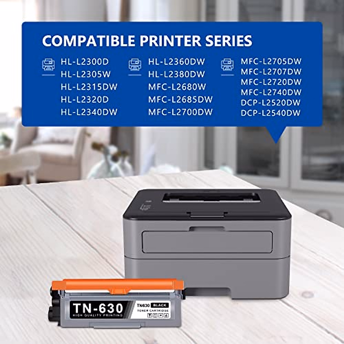 (1,500 Pages) TN-630 TN630 Toner Cartridge | SAOUOT Compatible Replacement for Brother TN630 High Yield Toner Cartridge Black HL-L2360DW L2380DW MFC-L2707DW DCP-L2540DW L2520DW Series | 3 Pack