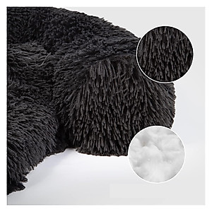 ITOMEN Pet Bed Plush Dog Sofa Bed Washable Calming Dog Beds Large Dogs Cushion Pet Kennel Mat Comfort (Color : Pink, Size : 90x80x13CM)