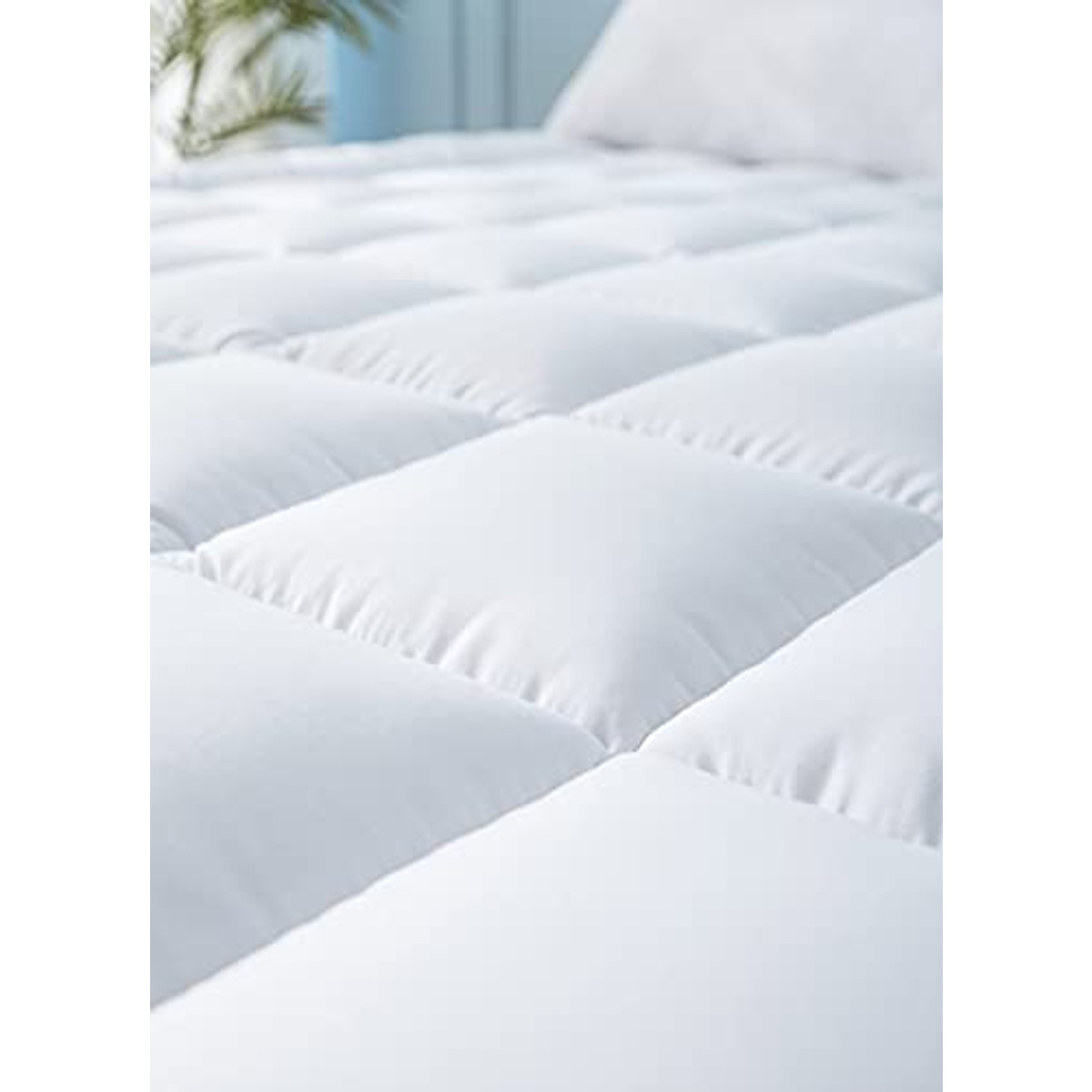 Niagara Mattress Topper Twin XL - Cooling Breathable Pillow Top Mattress Pad for Back Pain Relief - Deep Pocket Topper Fits 8-20 Inches Mattress