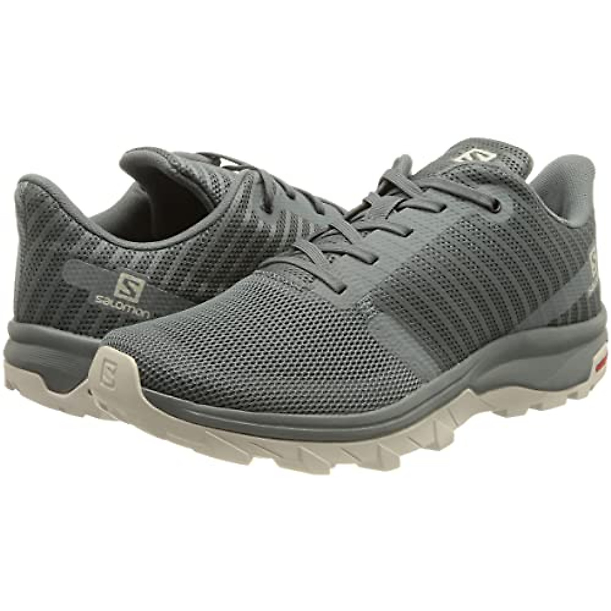 Salomon Outbound Prism Hiking Shoes for Women Trail Running, Stormy Weather/Stormy Weather/Lunar Rock, 9