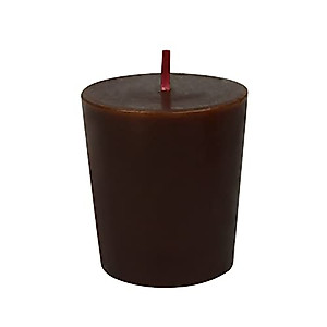 Zest Candle 12-Piece Votive Candles, Brown
