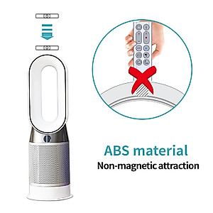 Replacement HP04 HP05 HP06 HP09 Fan Remote Control for Dyson Pure Hot + Cool Heater Fan Air Purifying/Heater（Color: Silver）