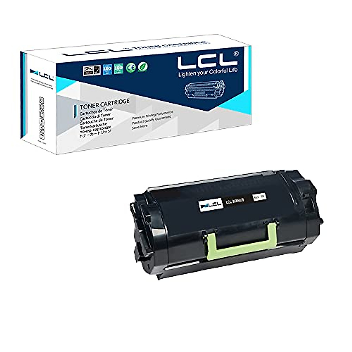 LCL Compatible Toner Cartridge Replacement for Lexmark 24B6020 35000 Pages XM7155 XM7155X XM7163 XM7163X XM7170 XM7170X (1-Pack Black)