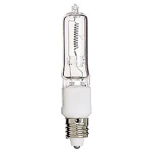 Satco S3181 120V 500-Watt T4 E11 Base Light Bulb, Clear