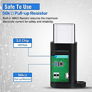 USB Type C Adapter 8 Pack,USB-C Male to Micro USB Female Converter Android Cable Connector with Keychain Charger fit Samsung Galaxy S10 S9 S8 Plus Note 10+ 10 9 8 LG V40 V30 V20 G6 G5 Moto Z3 Z2 Pixel