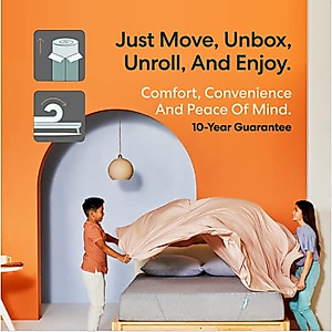 Siena Queen Mattress - Memory Foam 10" - Medium Firm - 180 Night Trial - 5 Premium Layers - Breathable Cool Comfort Sleep Bed in a Box, 10-Year Warranty, White