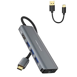 CableCreation 8K HDMI USB C Hub Bundle with USB C to USB Cable Short