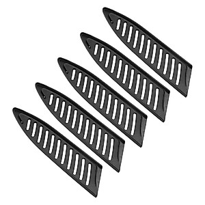 PATIKIL PP Safety Knife Cover Sleeves for 5" Ceramic Knife, 5 Pack Knives Edge Guard Blade Protector Universal Knife Sheath for Kitchen Chef Knife, Black