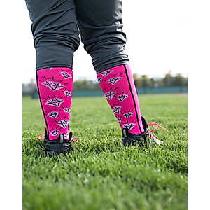 Crazy Socks with Diamonds Over the Calf (Black/Multi-Neon, Small)