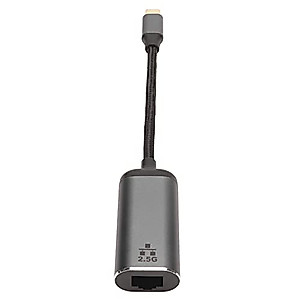 USB C to Ethernet Adapter, 10 100 1000 2500Mbps High Speed, USB Type C to RJ45 2.5G Gigabit Ethernet LAN Network Adapter,for Windows, for Android, for OS, for Linux