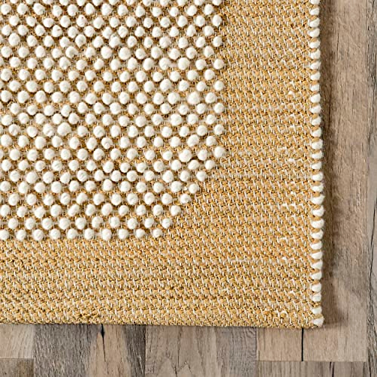 nuLOOM Branna Casual Bordered Wool Area Rug, 8' x 10', Beige