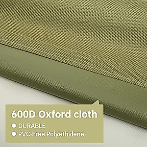 Heavy Duty Outdoor Sectional Sofa Cover Lawn Patio Furniture Cover with Padded Handles Patio/Outdoor Table Cover Dining Square Table Chairs Cover Fits up to 70 x 47 x 28 inches