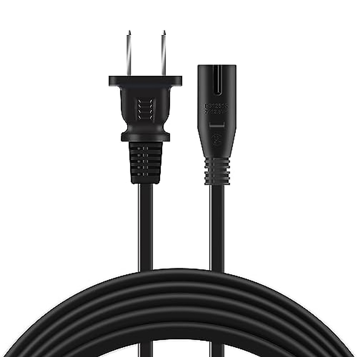 PKPOWER 6FT AC Power Cord Cable for Epson Workforce WF-2830 WF-2860 2-Prong Plug Lead Wire