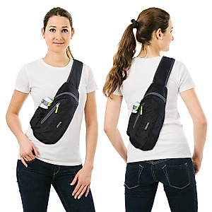 Peicees Sling Bags For Men Women Chest Bag Small Shoulder Bag Crossbody Bag For Hiking…