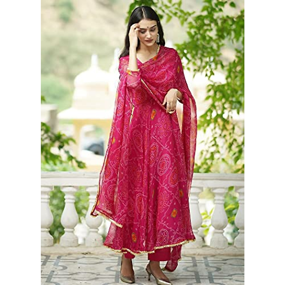 Elina fashion Indian Kurti for Womens With Pant & Dupatta | Rayon Printed Partywear Kurta & Kurtis Tops