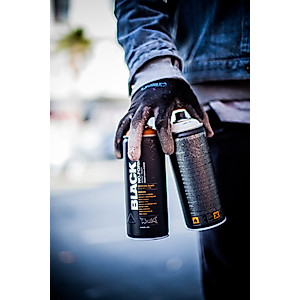Montana Cans BLACK Spray Paint, 400ml, Rhino