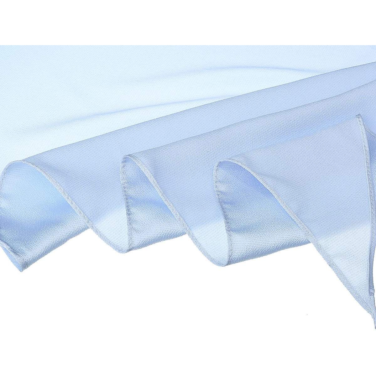 Allegra K Solid Color Rhombus Neck Scarf Scarves Skinny Long Neckerchief for Women Light Blue