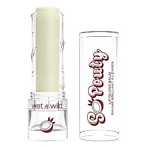 wet n wild Perfect Pout So Pouty Shine Tinted Lip Balm Coconut Flavored, Hyaluronic Acid, Vegan Collagen, Moisturizing For Dry Lip Care, Clear