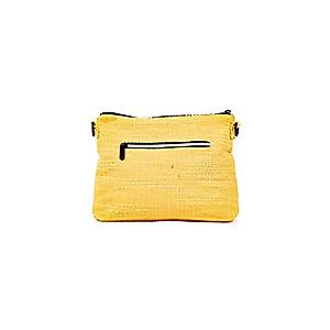 DIME BAGS Day Tripper | Hemp Shoulder Bag | Crossbody and Clutch Purse | Custom Interior Lining by Ellie Paisley (Yellow)