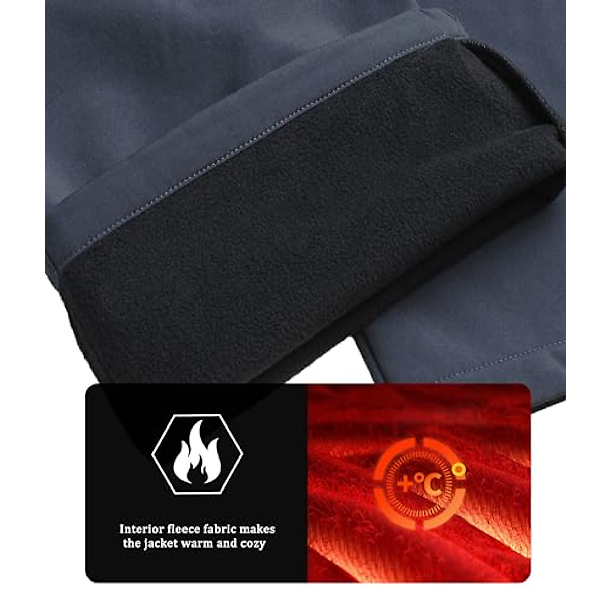 MAGCOMSEN Tactical Pants Men Waterproof Pants Camping Pants Hiking Pants Winter Pants Skiing Pants Snow Pants Black