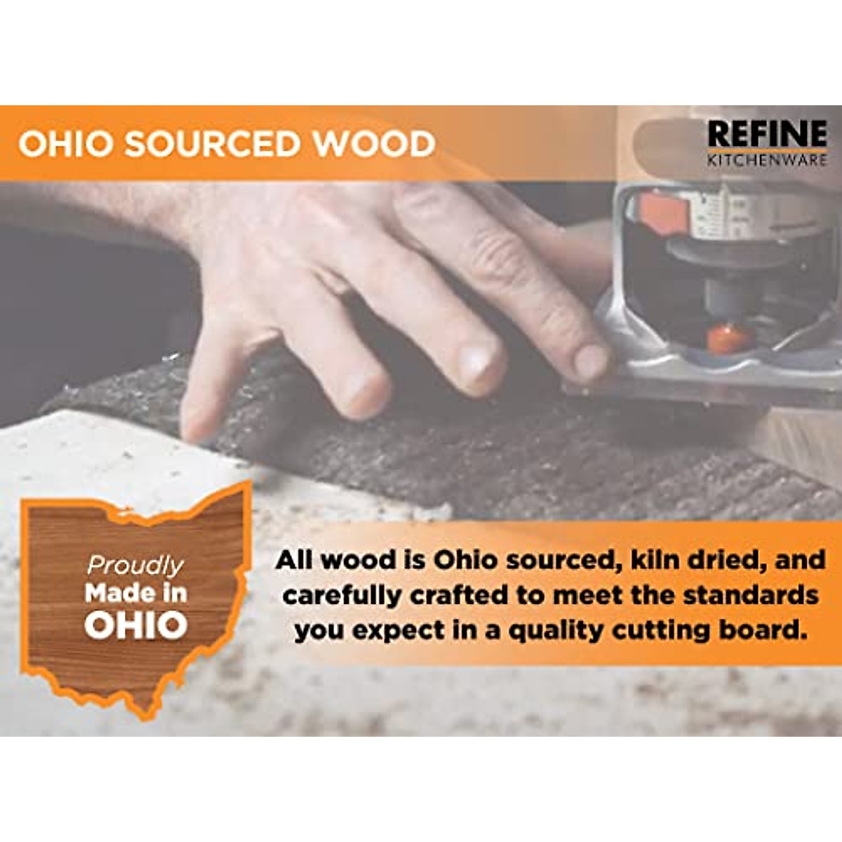 Refine Kitchenware Personalized Cutting Board, USA Made Custom Monogrammed Cutting Board, Custom Christmas Gift, Personalized Charcuterie Board