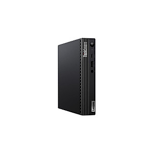 Lenovo ThinkCentre M75q Gen 2 11JJ0019US Desktop Computer - AMD Ryzen 5 4650GE Hexa-core (6 Core) 3.30 GHz - 8 GB RAM DDR4 SDRAM - 256 GB SSD - Tiny - Raven Black - Windows 10 Pro 64-bit - English (U