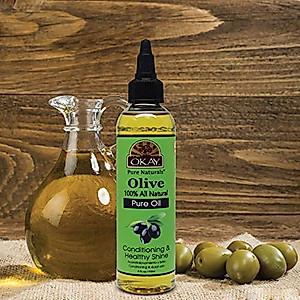 OKAY 100% PURE OLIVE OIL for SKIN and HAIR 4oz / 118ml