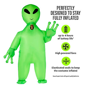Morph Alien Inflatable Costume - Adult Blow Up Alien Costume