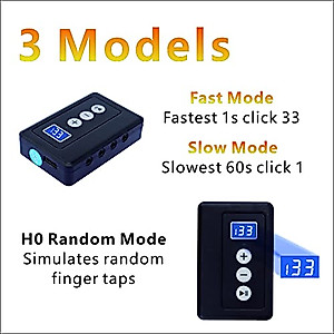 Auto Clicker for iPhone iPad：Screen Device Automatic Tapper for Android IOS，Simulated Finger Continuous Clicking, Adjustable Speed Physical Clicker，Suitable for Games, Live Broadcasts Likes, Reward Tasks（1 Second Fastest 33 Times） (A1)