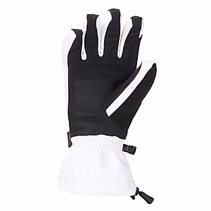 Gordini Women's Standard AquaBloc Down Gauntlet Glove, White, Small