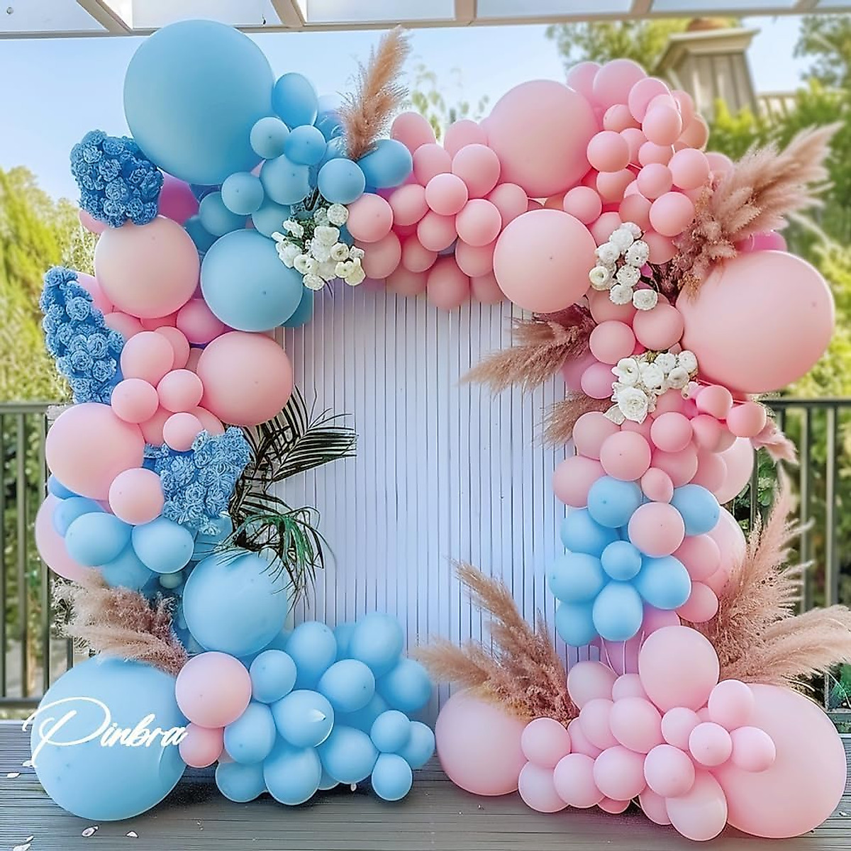 Pastel Pink Balloon Garland Kit Double Stuffed Light Pink Baby Pink Balloon Arch Different Sizes 18/12/5 Inch Latex Balloons For Baby Shower Wedding Gender Reveal Princess Birthday Party Decorations