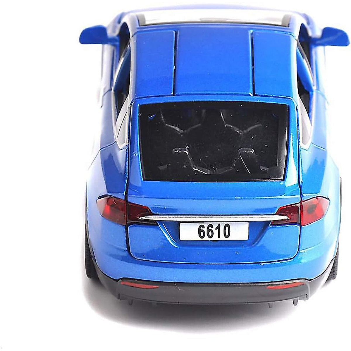 ANTSIR Car Model X 1:32 Scale Alloy diecast Pull Back Electronic Toys with Lights and Music,Mini Vehicles Toys for Kids Gift (Blue)