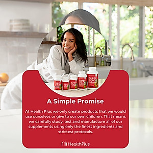 Health Plus Super Colon Cleanse, 12 oz powder, 68 Servings - Natural Detox, Digestive Constipation Relief, Gentle Gut Cleanse with Psyllium Husk & Senna Leaf