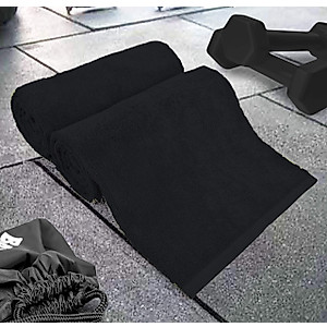 GLAMBURG 100% Cotton 6 Pack Bath Towel Set, Ultra Soft Bath Towels 22x44, Towels for Gym Yoga Pool Spa, Quick Drying & Highly Absorbent - Light Grey