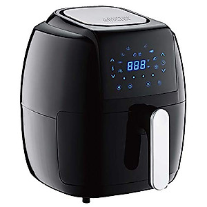 GoWISE USA GW22921-S 8-in-1 Digital Air Fryer with Recipe Book, 5-Qt, Black