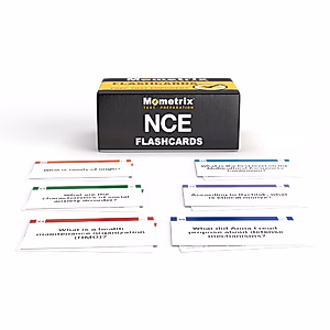 NCE Study Cards: NCE Exam Prep 2024-2025 with Practice Test Questions for the National Counselor Examination [Full Color Cards]